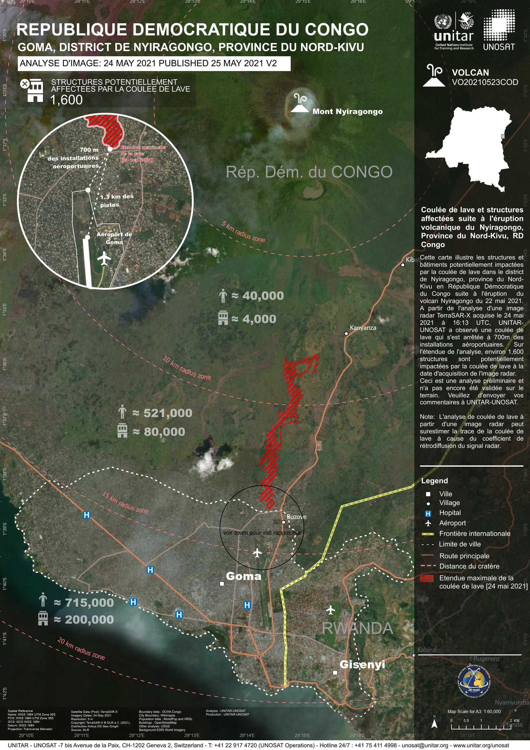 Carte Du Volcan Nyiragongo Voici à Quoi Ressemble La Zone Autour Du